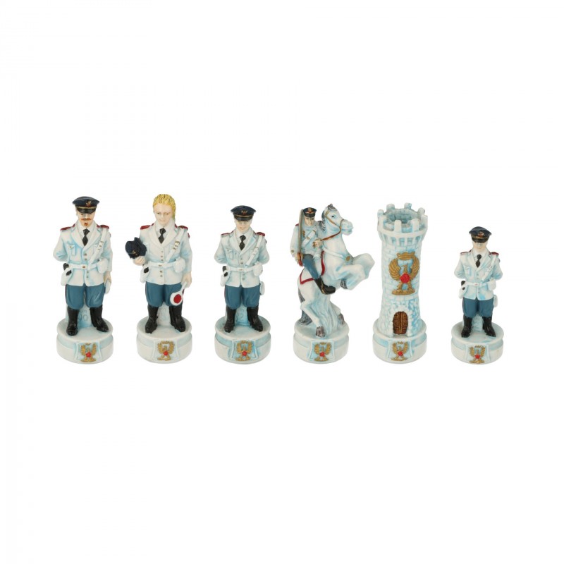 Chess pieces Police State and Municipal Police in alabaster and resin ...