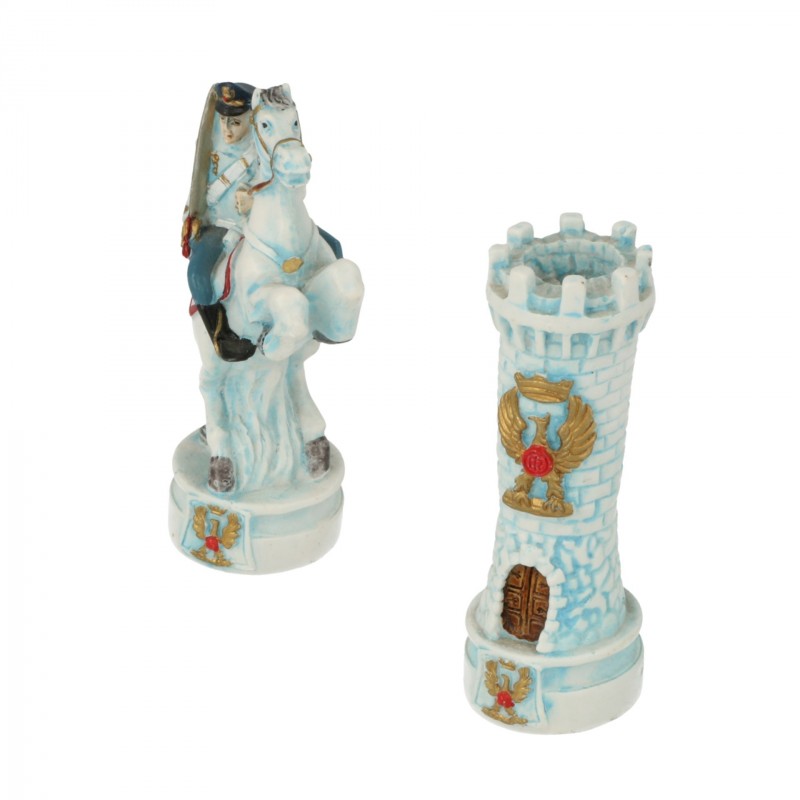 Chess pieces Police State and Municipal Police in alabaster and resin ...