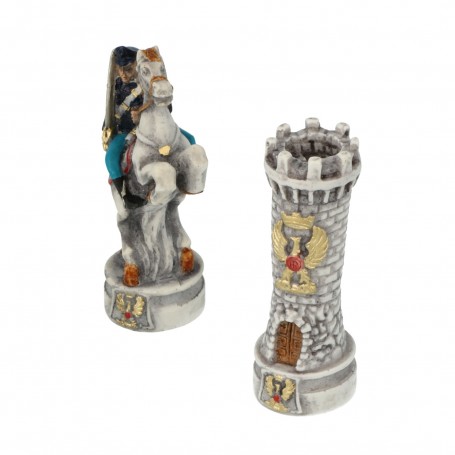 Chess pieces Police State and Municipal Police in alabaster and resin ...