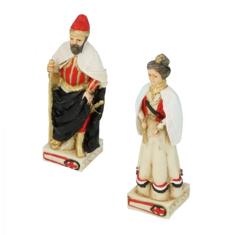 Chess pieces Game of Pisa Bridge Mezzogiorno in alabaster and resin ...