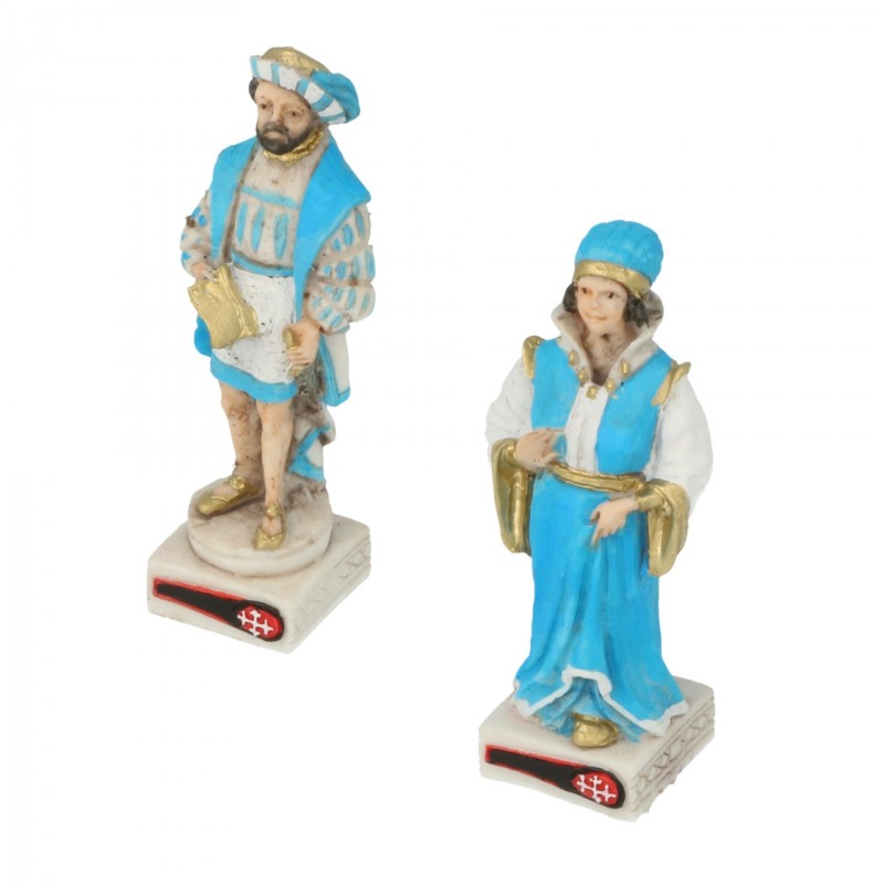 Chess pieces Game of Pisa Bridge Tramontana in alabaster and resin hand ...