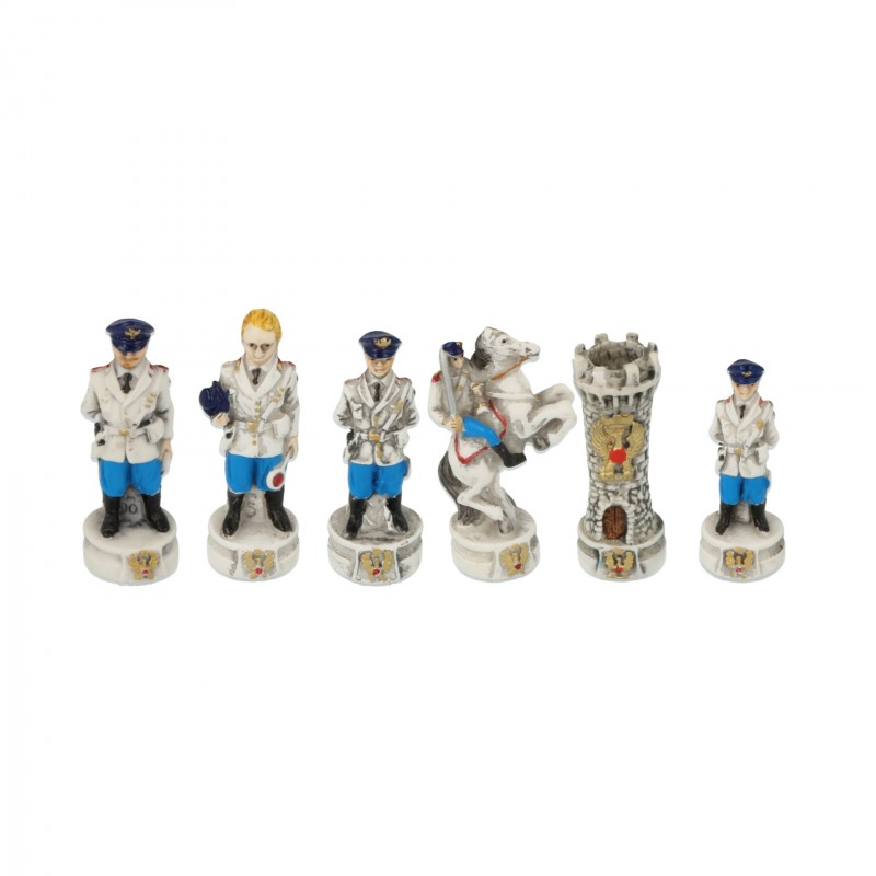 Chess pieces Police State and Municipal Police in alabaster and resin ...