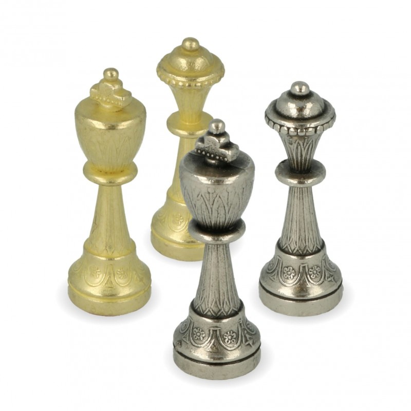 Classics Staunton chess pieces model metal zama with arabesque surface ...